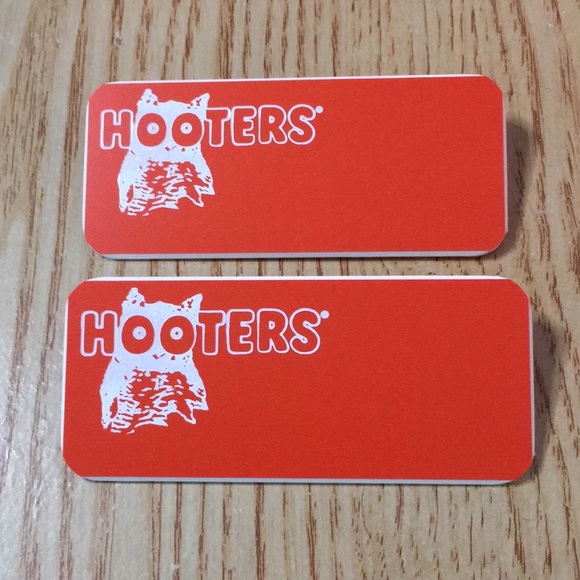 Hooters | Other | New Bundle Of 2 Hooters Girl Uniform Blank Name Tags ...